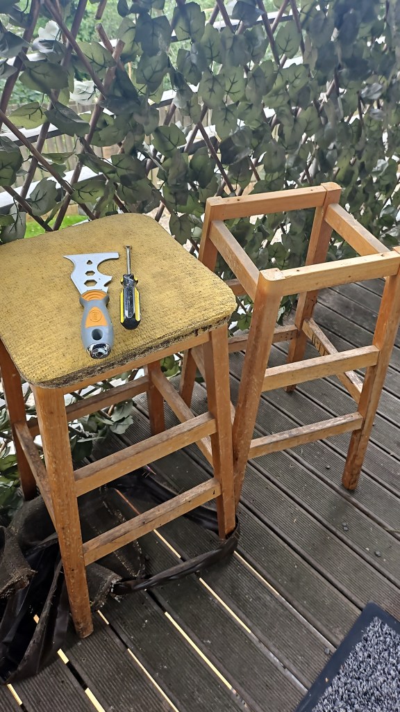 SOLD – Restored Retro Style Bar Stools – Love Refurbished by Gosia ...